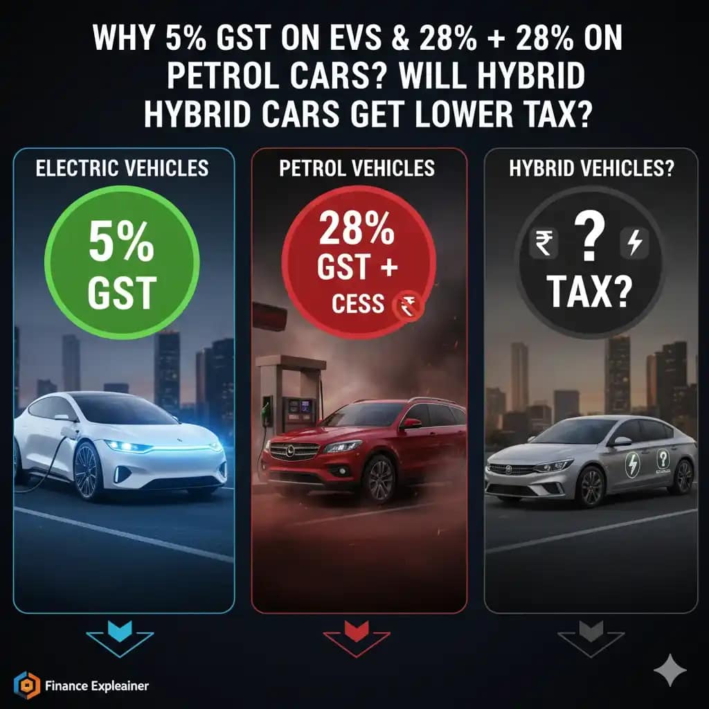 Why is GST 5% on EVs and 28% + Cess on Petrol Cars? Will...